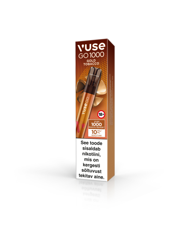 Vuse Go e-sigaret Gold Tobacco 10mg pakk - Prike